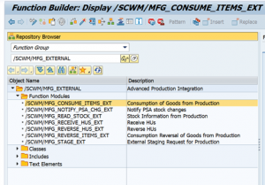 MES Driven Consumption with EWM and Digital Manufacturing - ITPFED